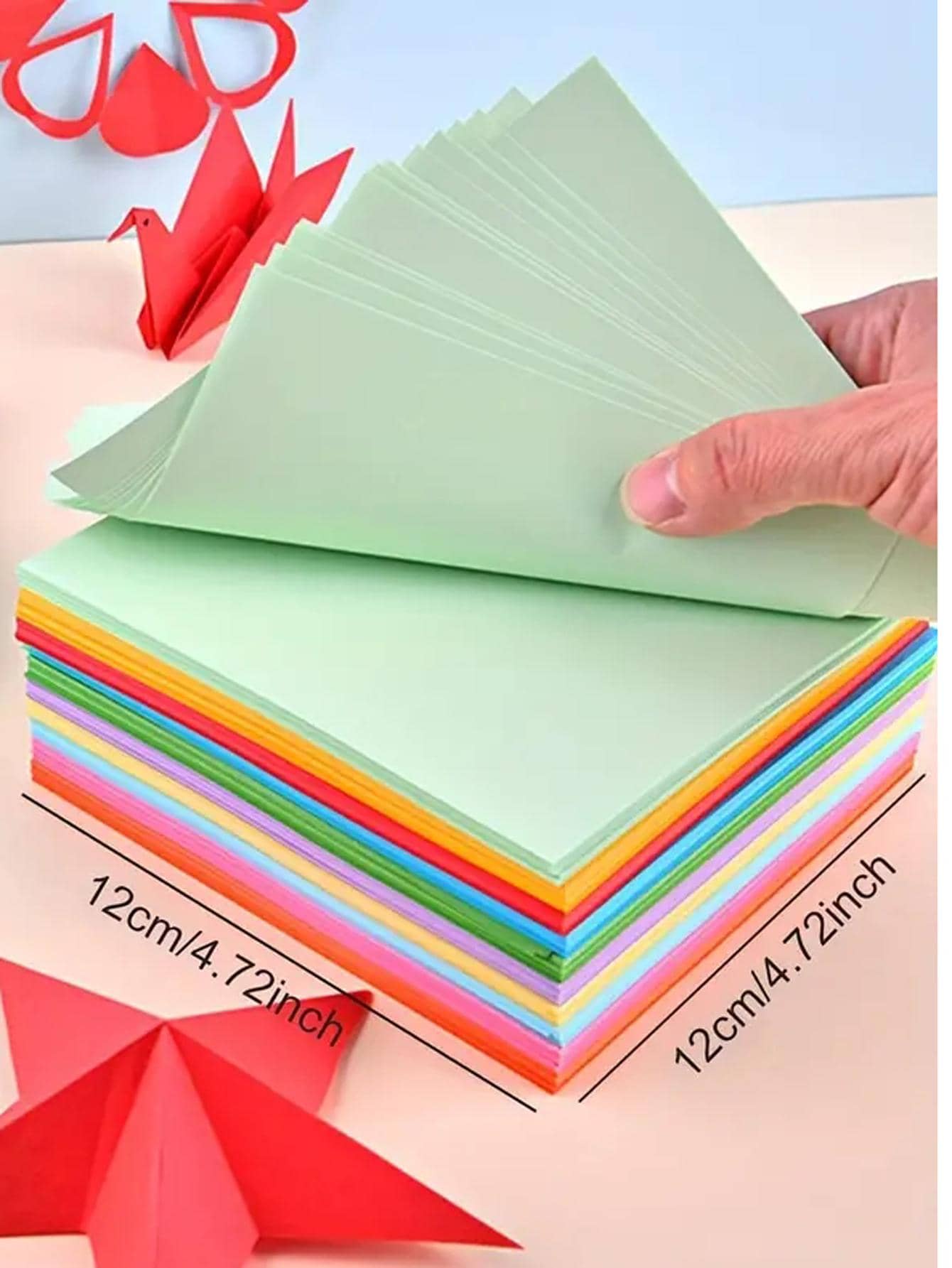 100pcs Colorful Children's Origami Paper Printing Paper 10 Colors ...