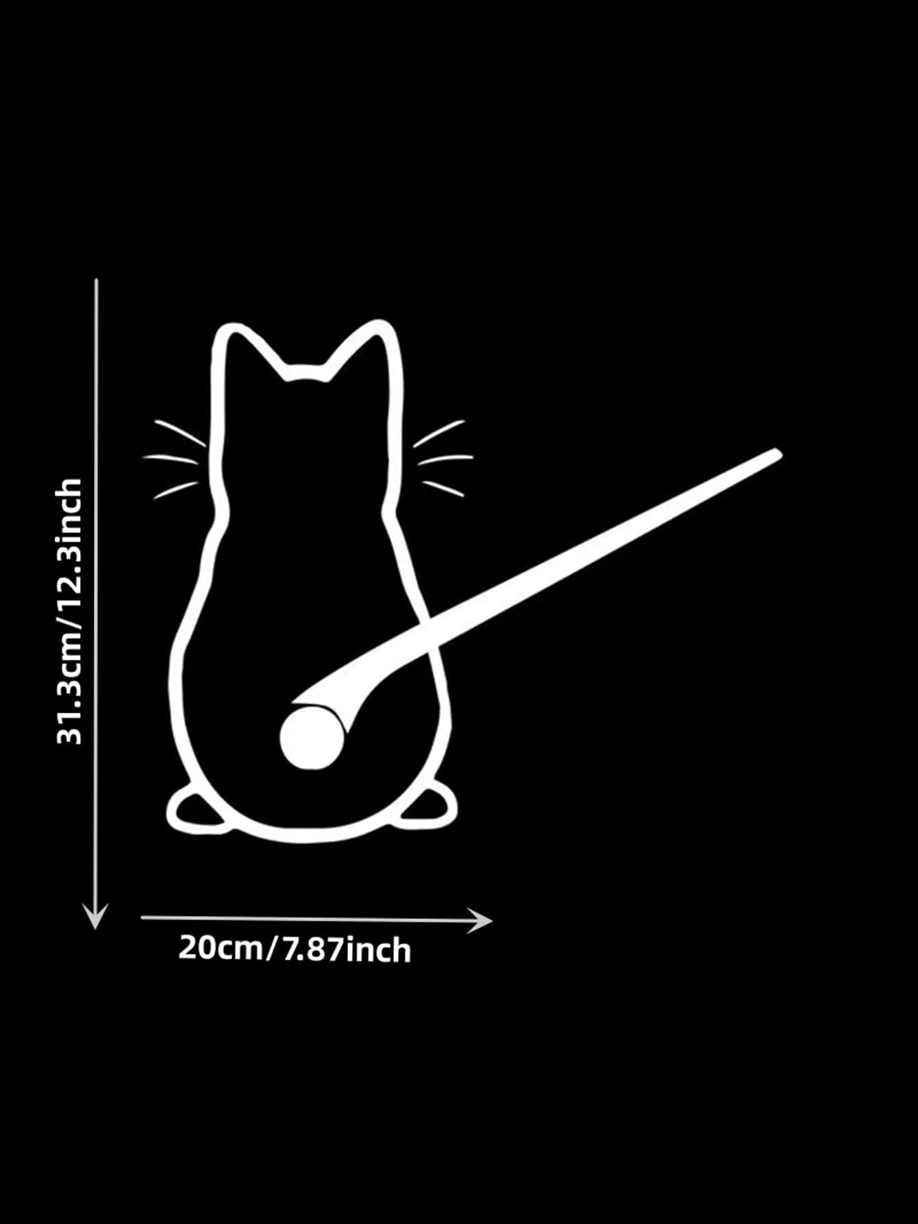 Rear Window Wiper Sticker Cat Car Sticker | SHEIN UK
