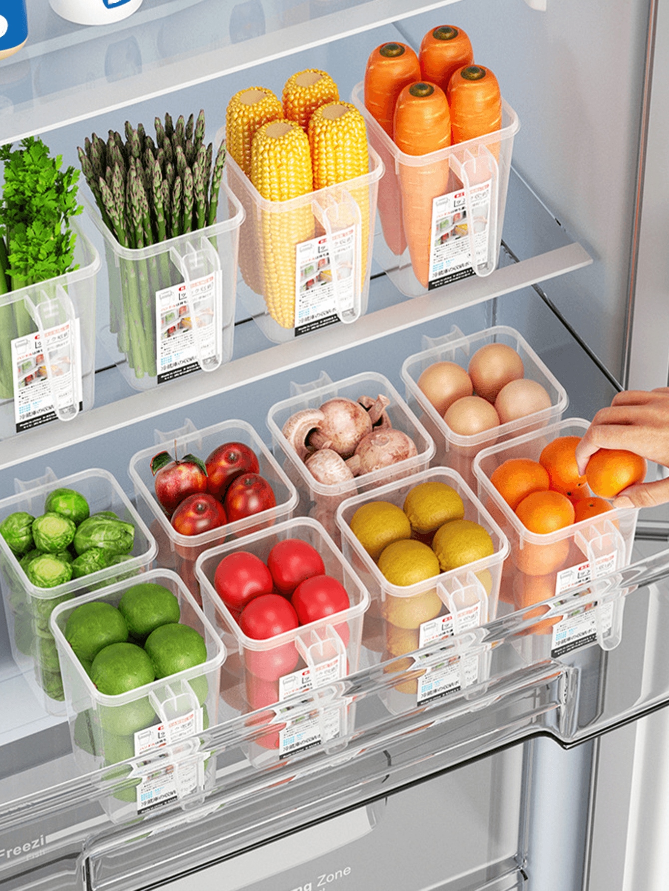 8pcs Japanese refrigerator side door with lid and handle, sealed ...