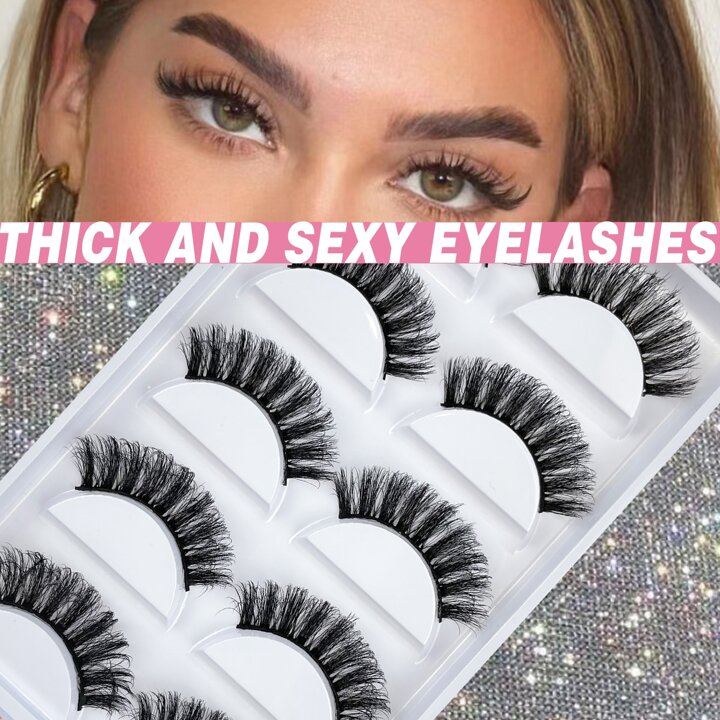 Thick False Eyelashes