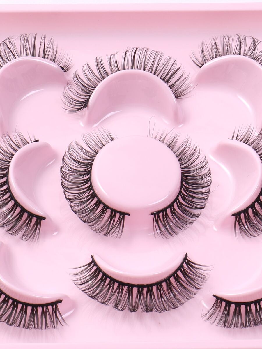 5 Pairs/set 9-15mm Full Strip Super Natural Soft & Realistic Fluffy ...