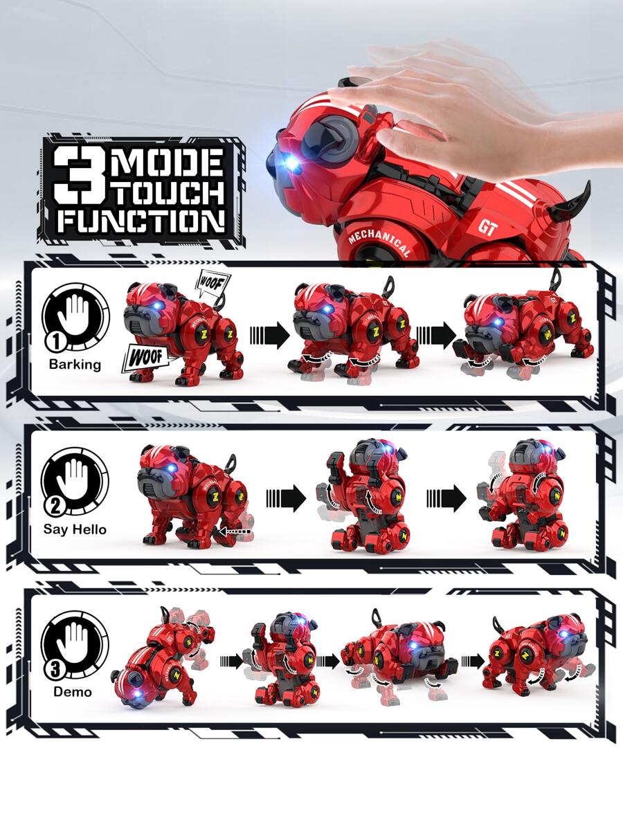 Robot Dog Toys for Boys, Remote Control Robot Toy, Rechargeable ...