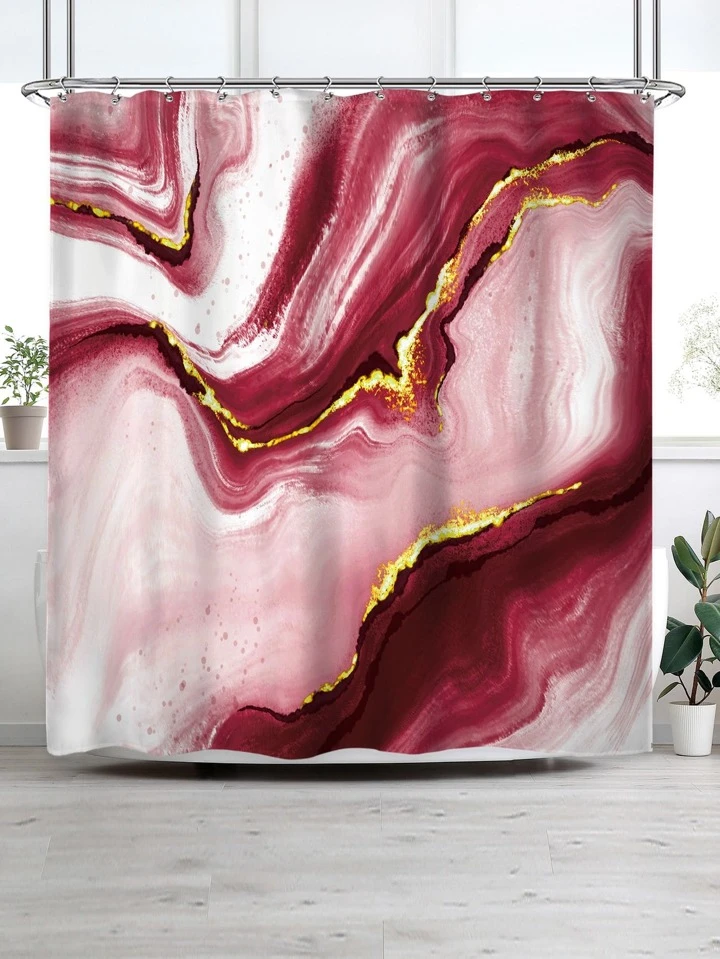 Red Marble Shower