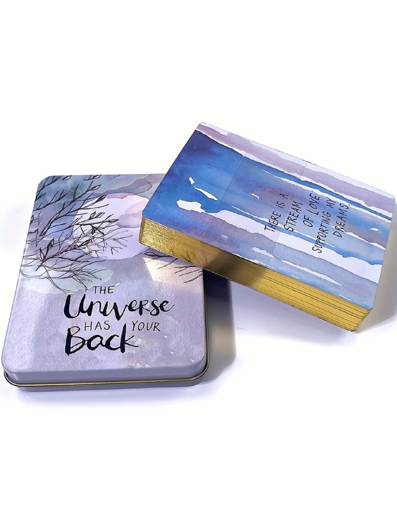 The Universe Has Your Back Cards In Tin Box Gilded Edge Tarot Deck For ...
