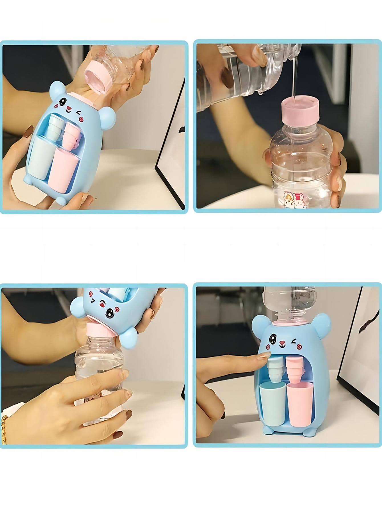 1pc Cartoon Mini Water Dispenser, Cartoon Water Dispenser, Kawaii Water ...