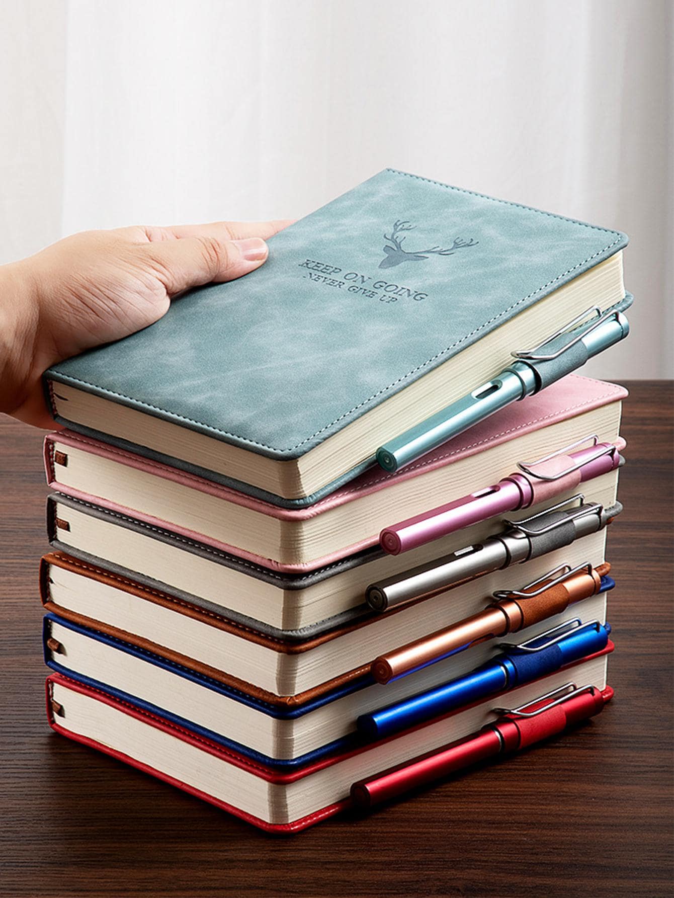 Deer Head And Slogan Pattern Notebook | SHEIN USA