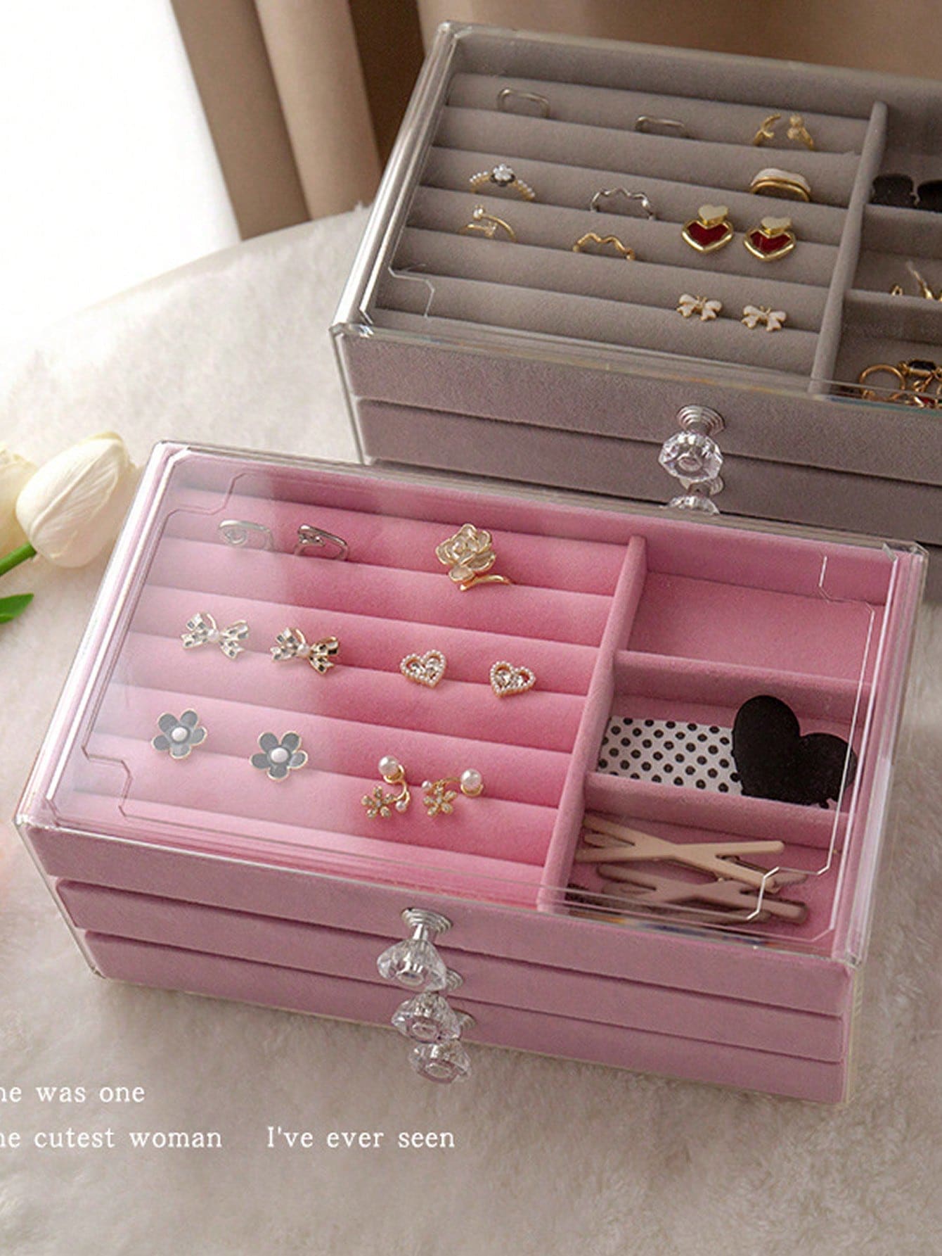 Rhinestone Jewelry Box In Pink | SHEIN USA