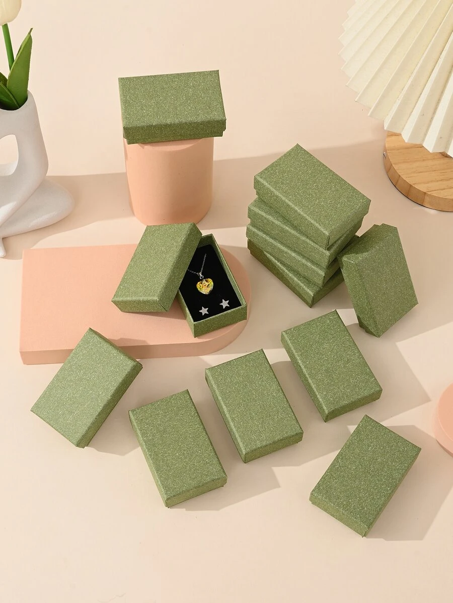 12pcs/Set Simple & High-Grade Jewelry Packaging Box For Earrings, Rings ...