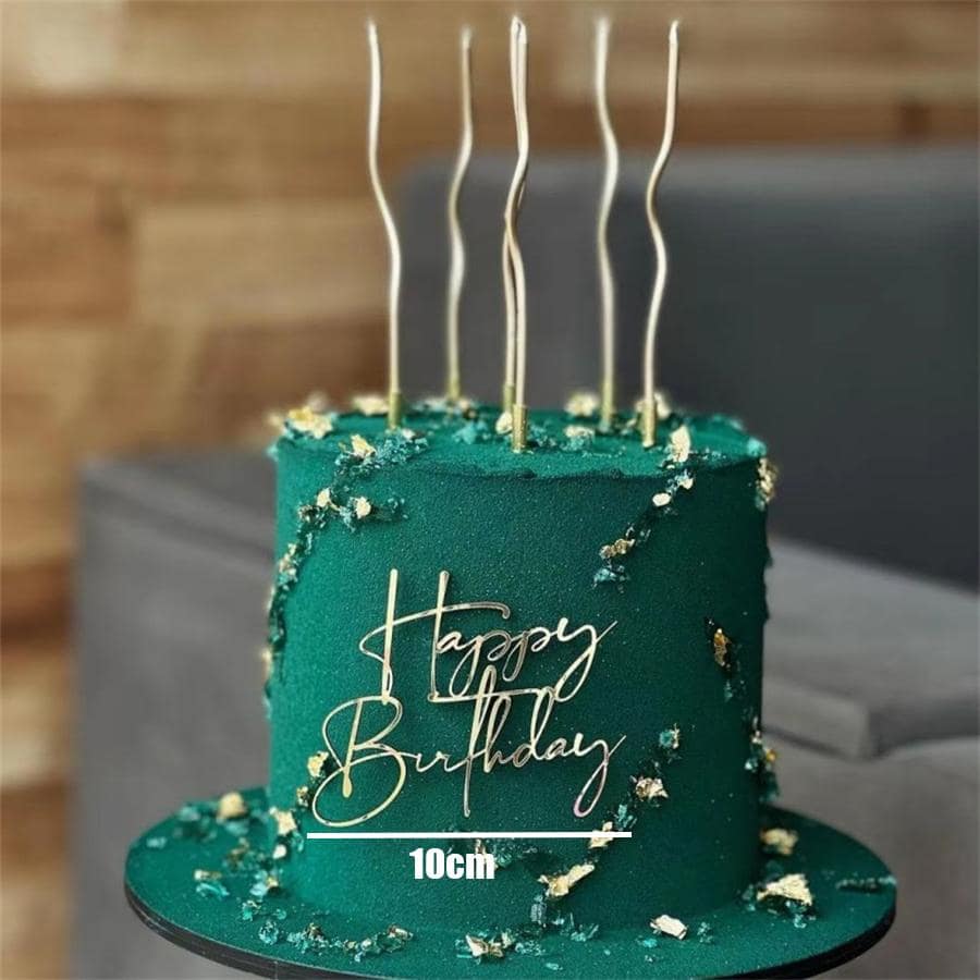 Happy Birthday Cake Topper Side Acrylic for Happy Birthday Cake Topper ...