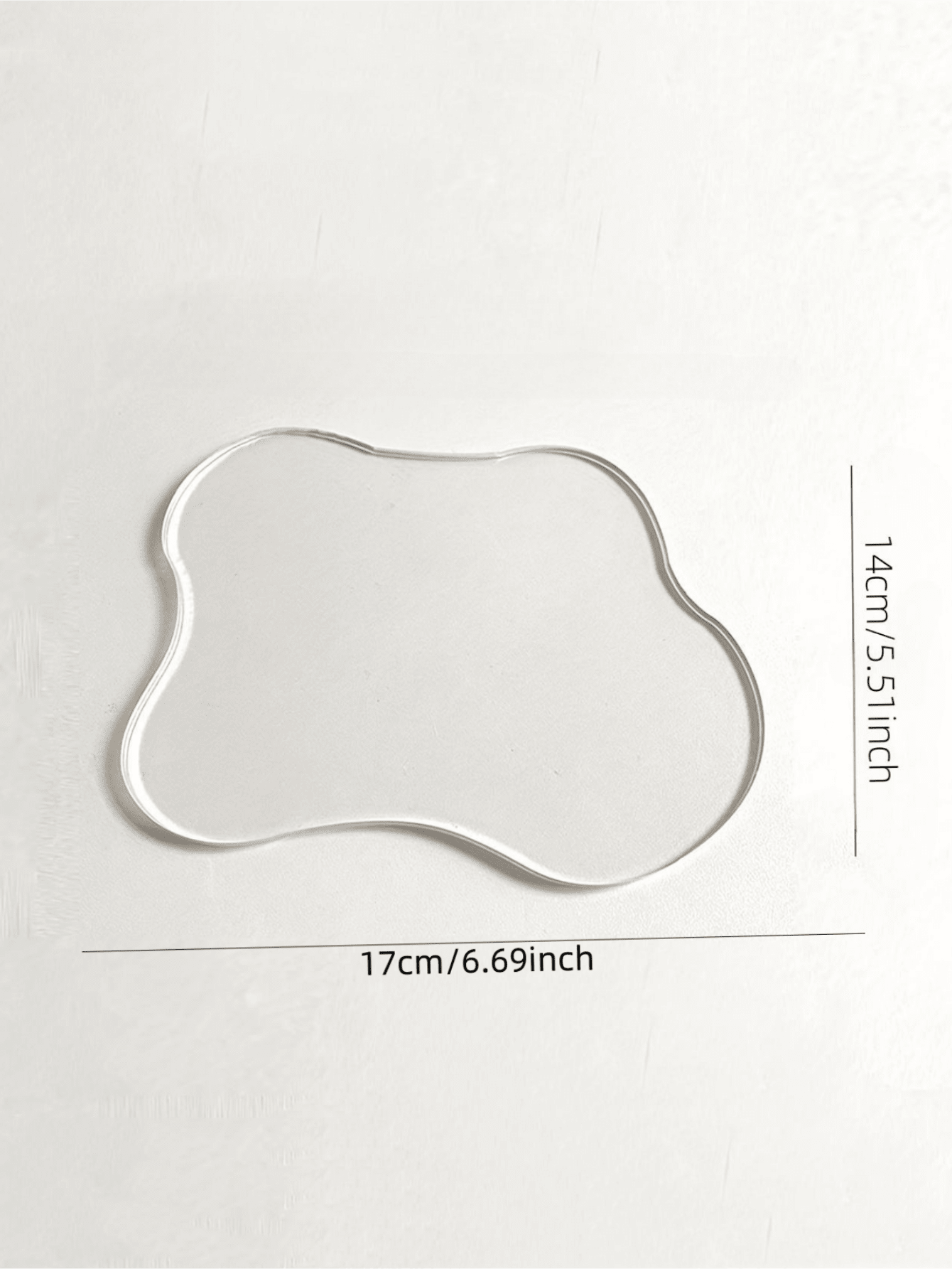 1pc Clear Geometric Shaped Coaster, Simple PMMA Waterproof Cup Coaster ...