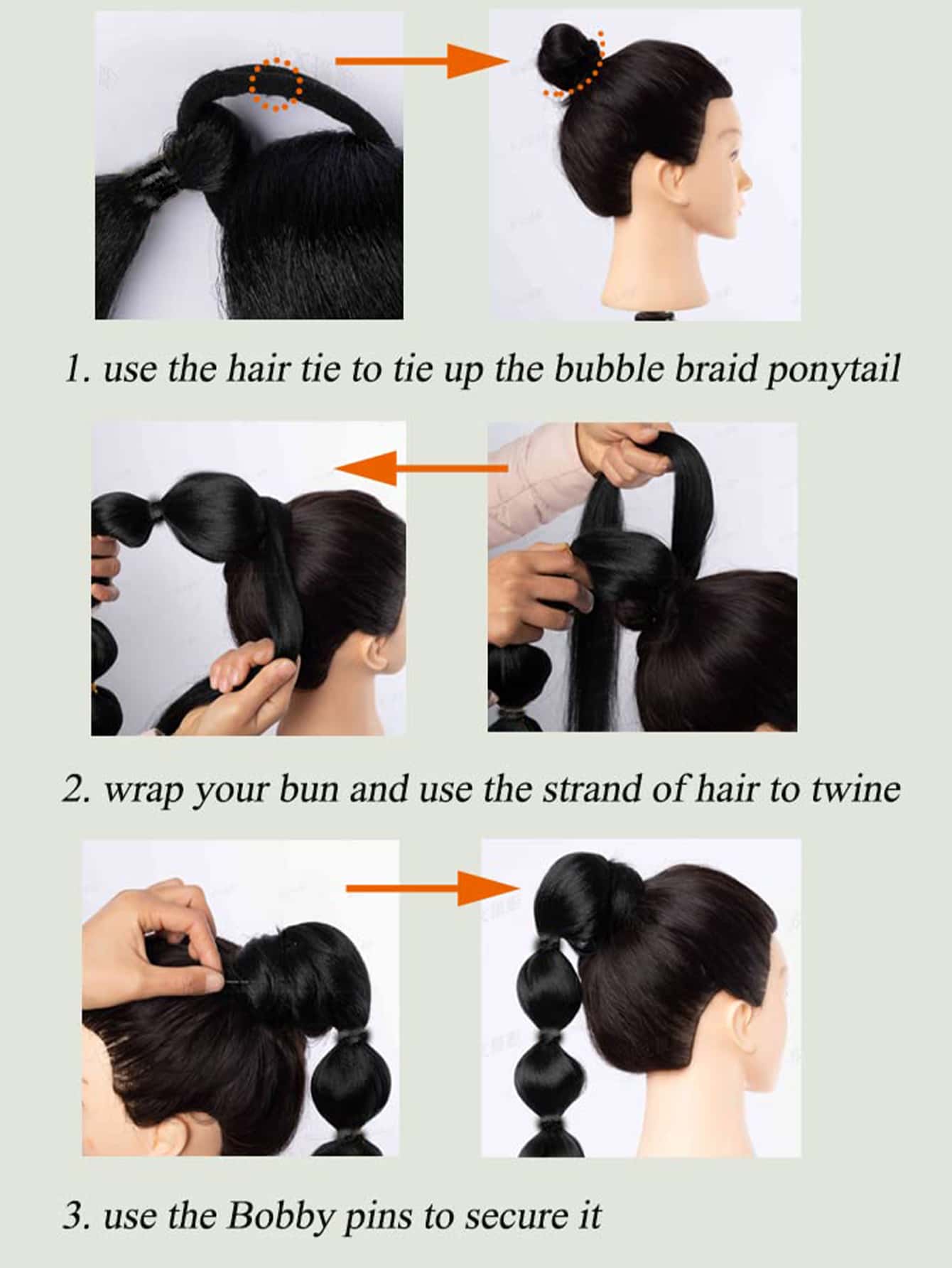 Hairro 1 Pack Afro Puff Bubble Ponytails Extension For Long Pony Tail ...