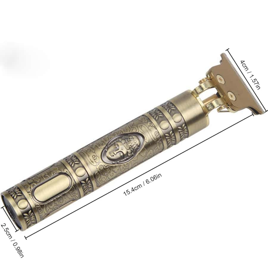 Antique copper engraved oil head hairdresser electric hair clipper ...