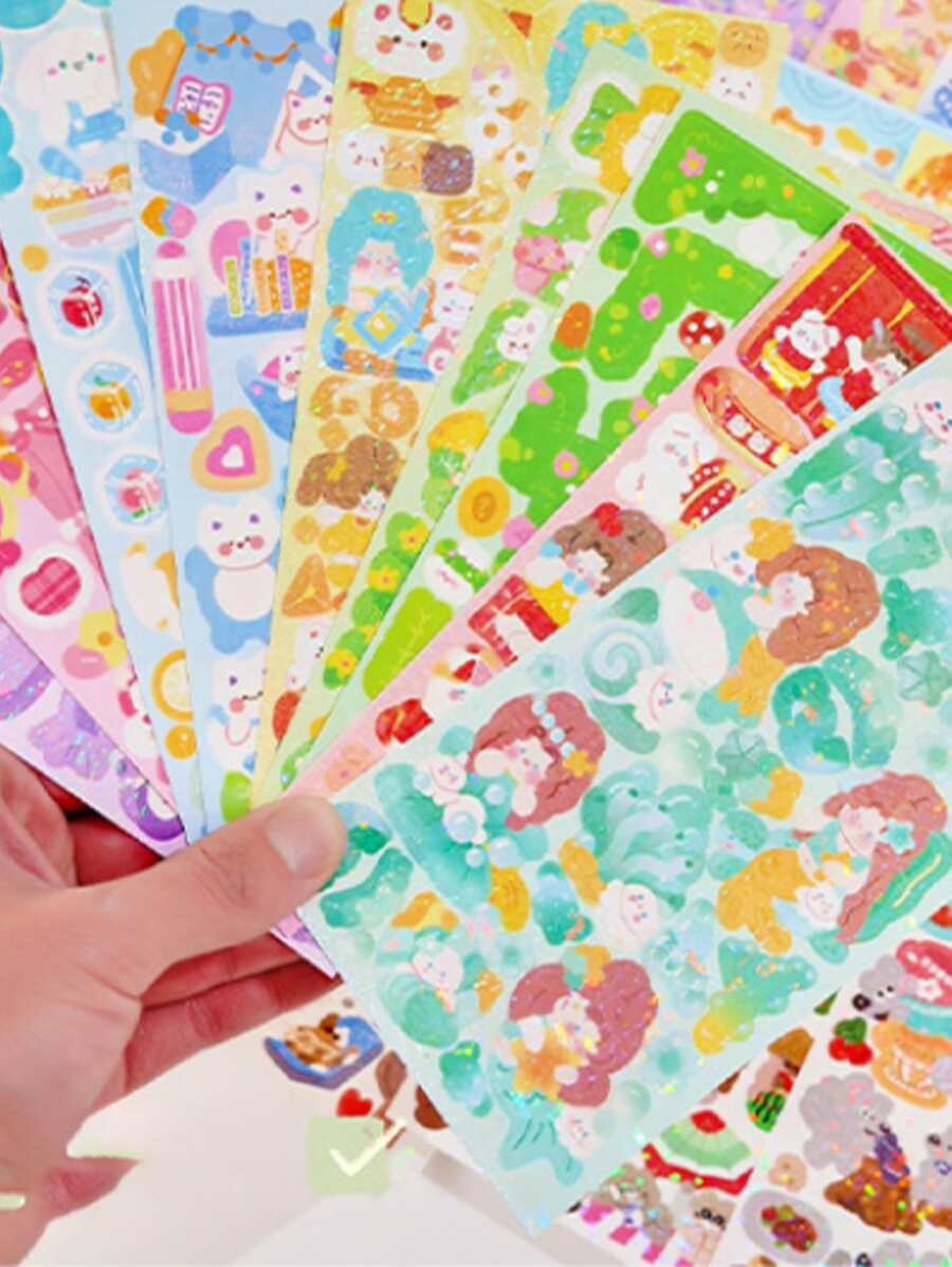 100pcs Gukak Sticker Collection Set, 100 Random Cartoon Waterproof ...