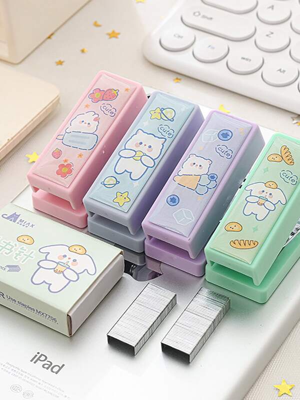 Portable Cute Cartoon Mini Stapler Set Including No.12 Staples,ideal ...