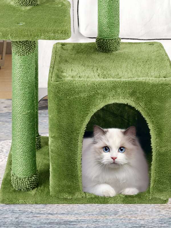 Cute Cat Tree Kitten Cat Tower for Indoor Cat Condo Sisal Scratching ...