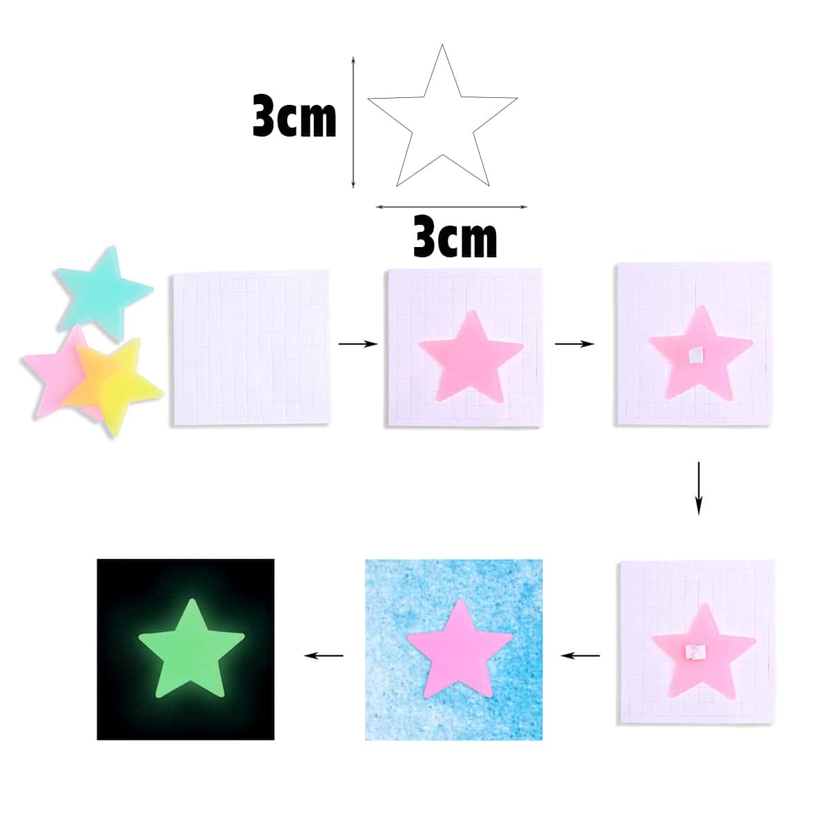 Glow In The Dark Star Stickers For Ceiling Target | Shelly Lighting