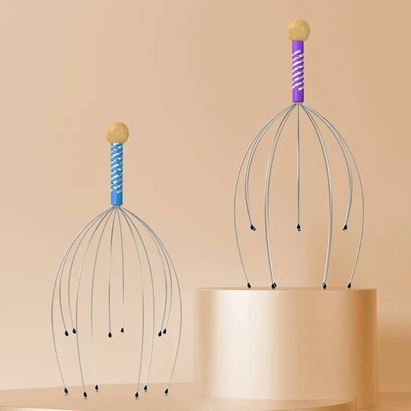 Relax and Rejuvenate with this Silver Octopus Head Massager - Soul ...