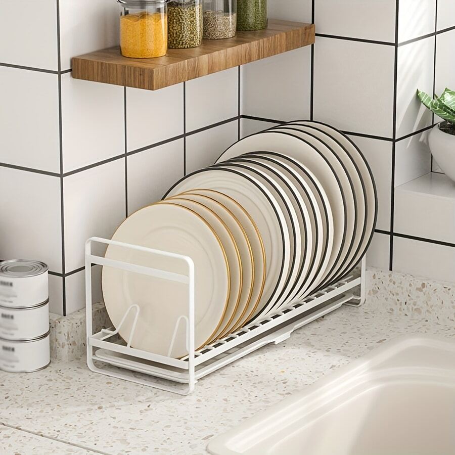 Single-layer Dish Rack For Cup And Plate Storage, Kitchen Utensil ...