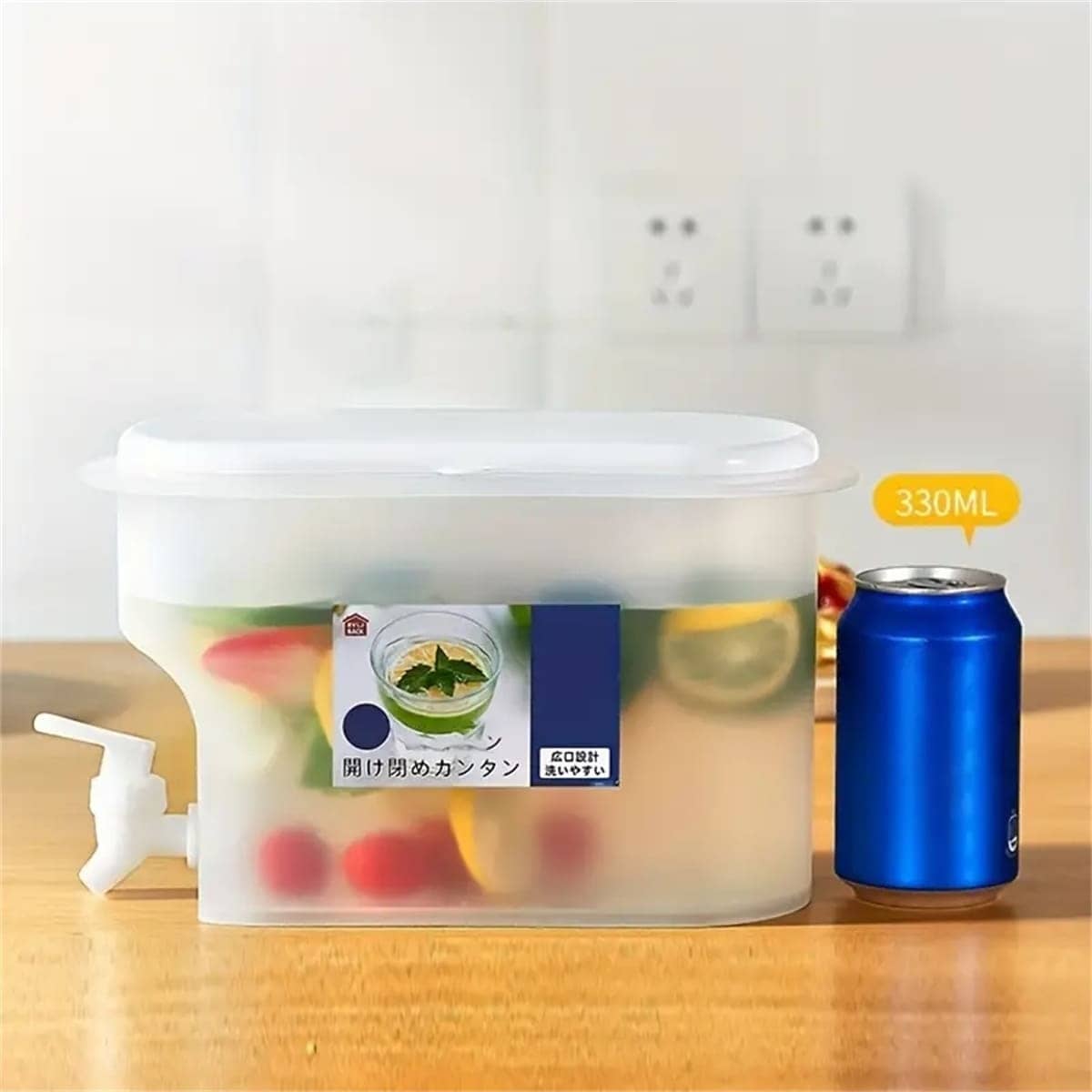 1pc 5l/3.5l Cold Water Bucket For Fridge With Lemon Infuser, Cold Water ...