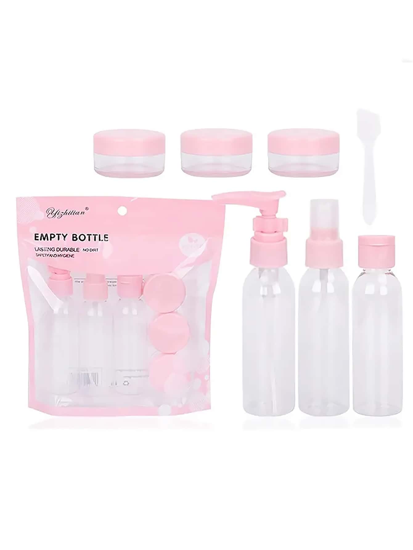 Travel Refillable Bottle Set Spray Lotion Shampoo Shower Gel Tube ...