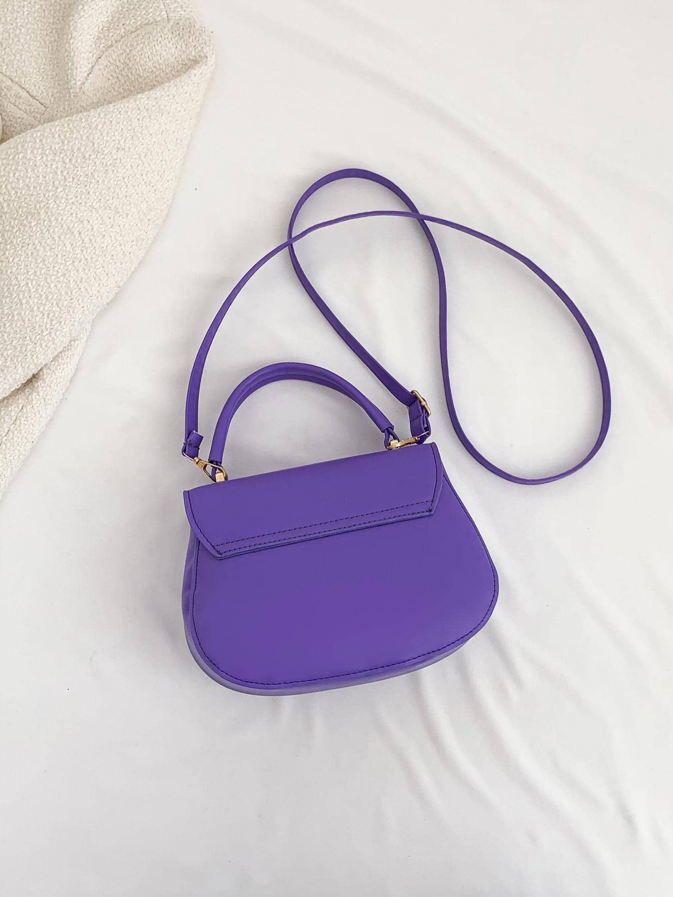 Small crowd bag, women's summer new style, solid color handbag, foreign ...