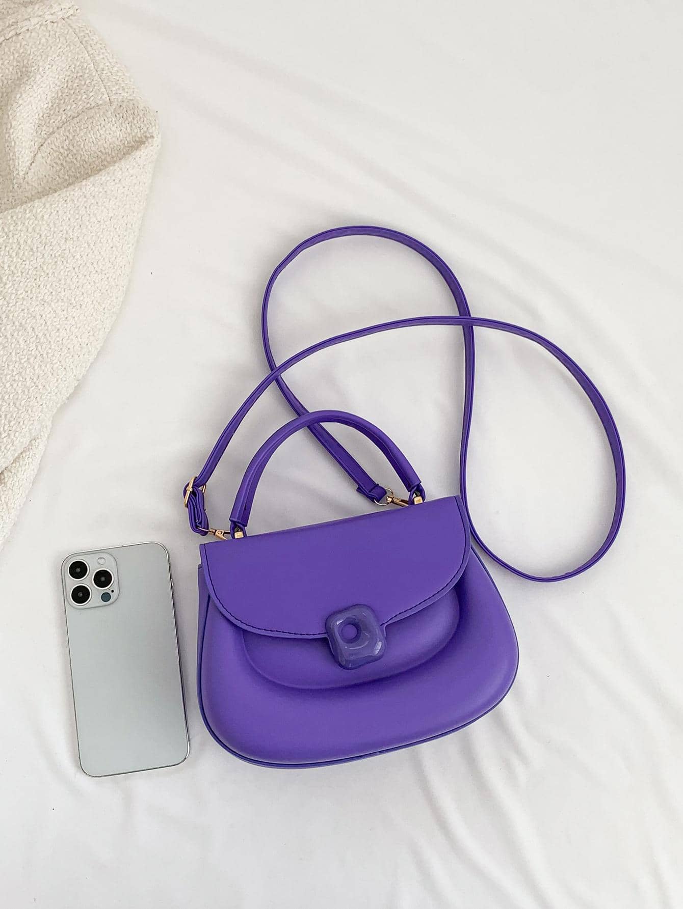 Small crowd bag, women's summer new style, solid color handbag, foreign ...
