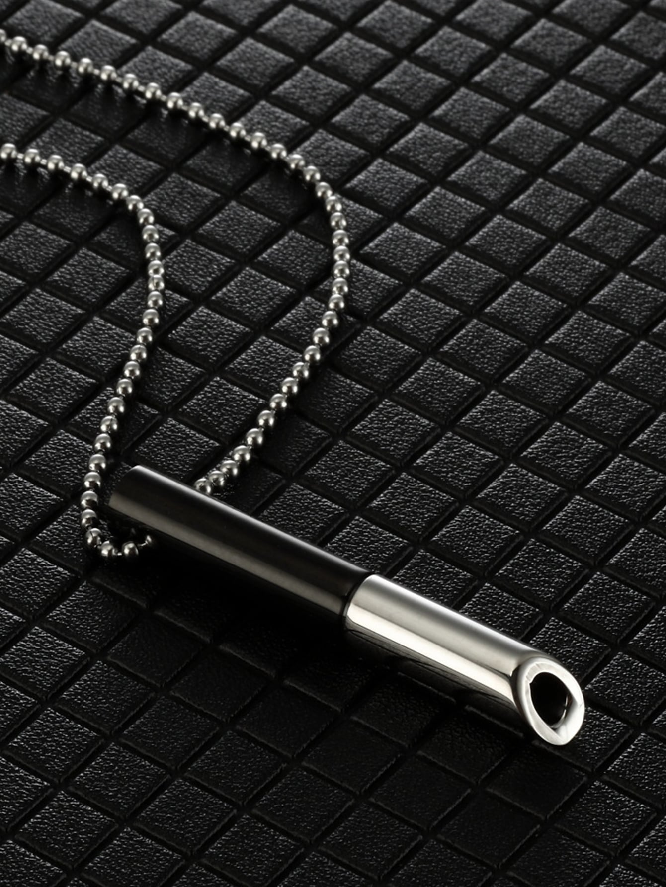 Stainless Steel Tube Whistle Pendant Necklace For Meditation And ...