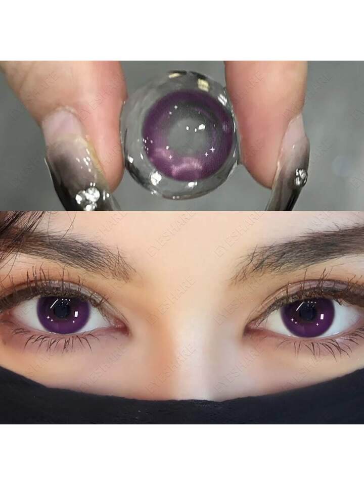 Contact Lens Dark Purple