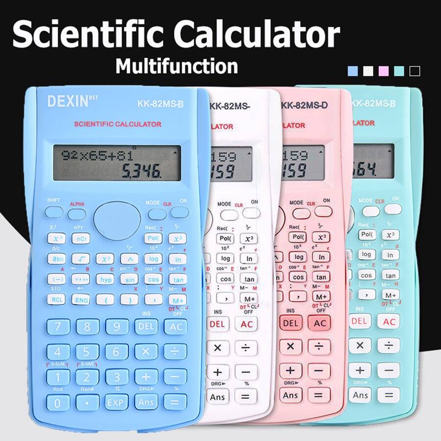 1 Peça Preto Calculadora Científica Para Alunos , Multifuncional ...