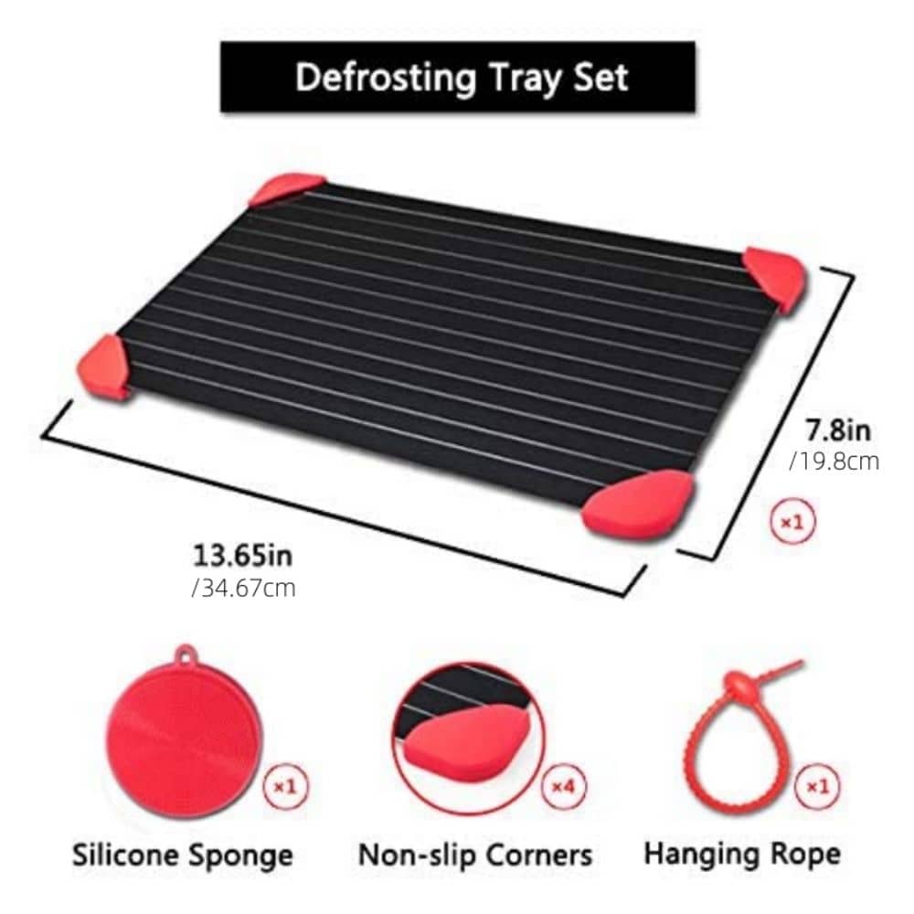 7-Piece Set Defrosting Tray for Frozen Meat Rapid and Safer Way of ...