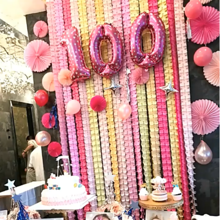 Orange Four-leaf Clover Shaped Paper Pull Flower | SHEIN USA