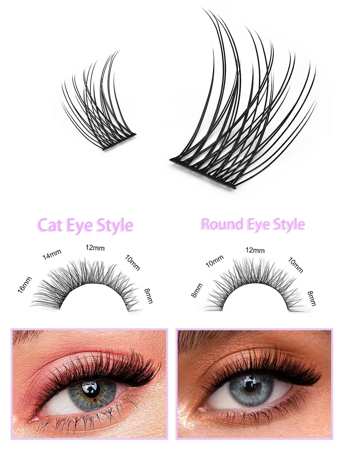 SANISHI 144 Pairs Sanishi Lashes, DIY Eyelash Extension, C & D Curl ...