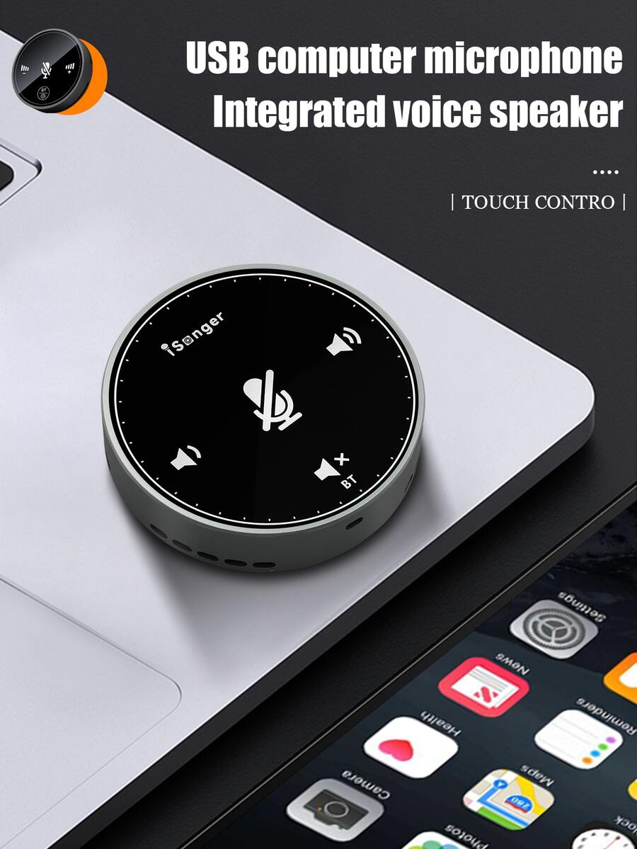 Computer Usb Desktop Condenser Microphone Speaker With Integrated Mic ...