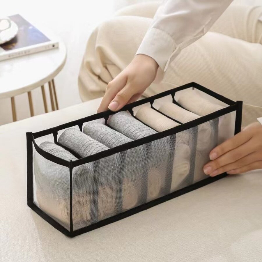 Underwear Organizer Box For Bra, Panties, Drawer Divider With Grids ...