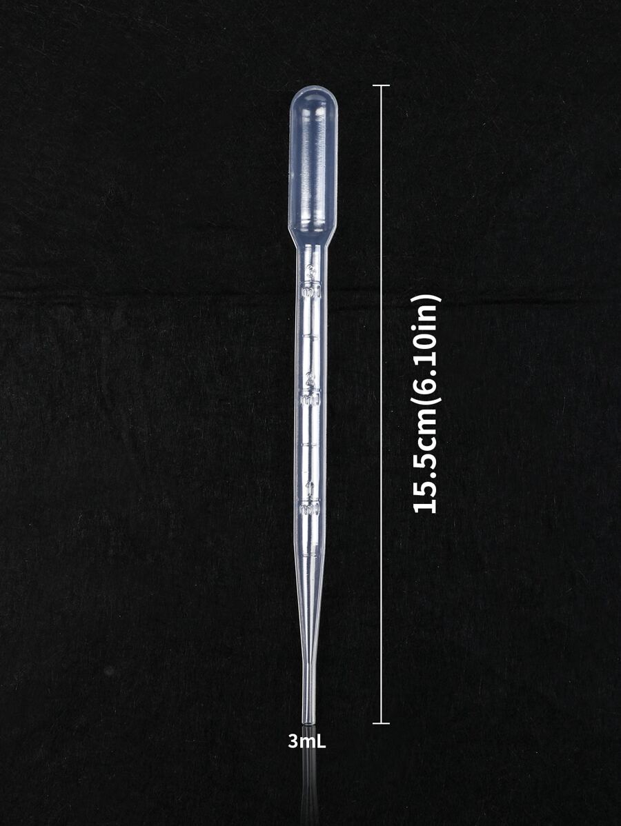 10pcs/set Transparent 3ml Plastic Dropper Pipettes With Scale, Suitable ...