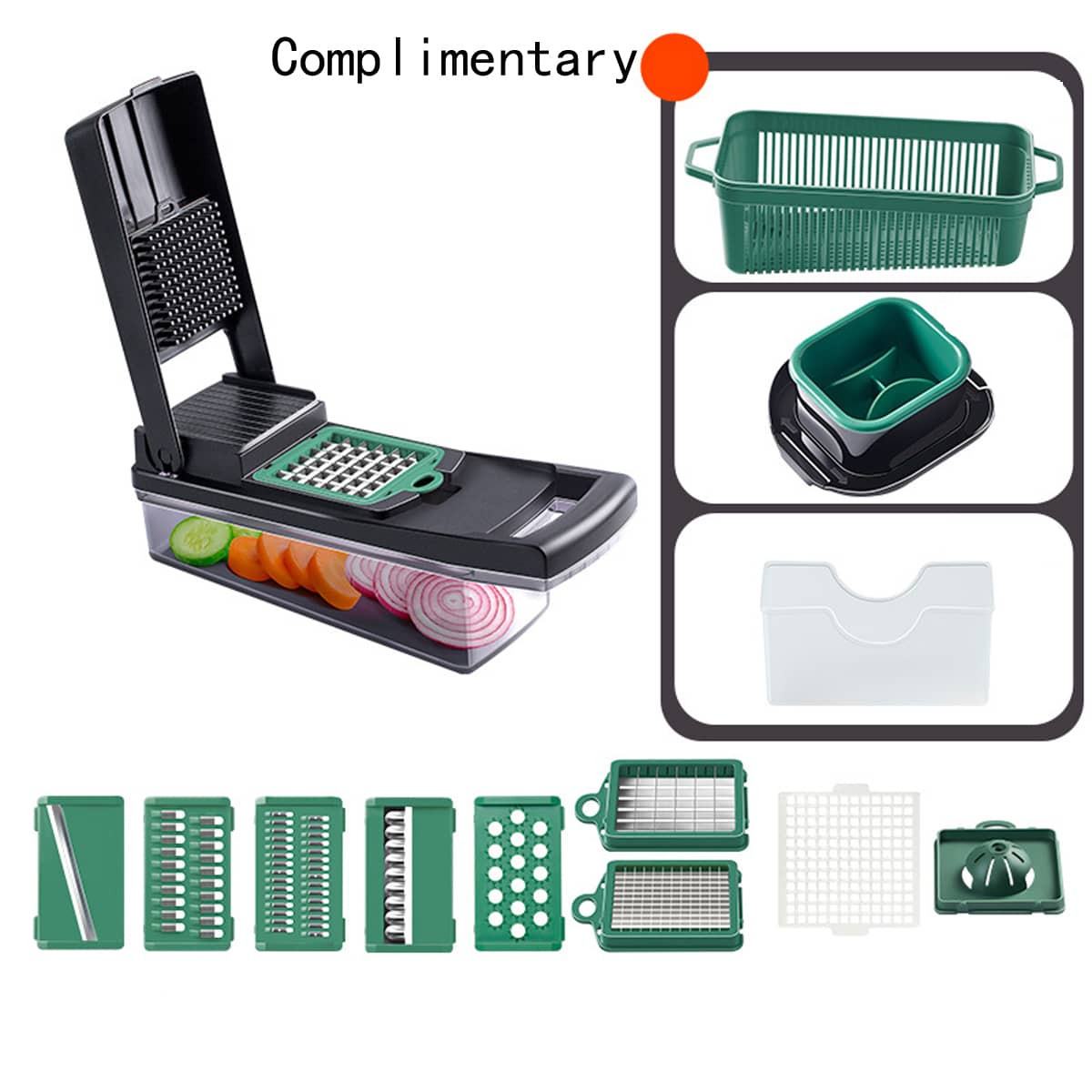 15pcs Multi-Purpose Vegetable Slicer (Chopping, Slicing, Shredding ...