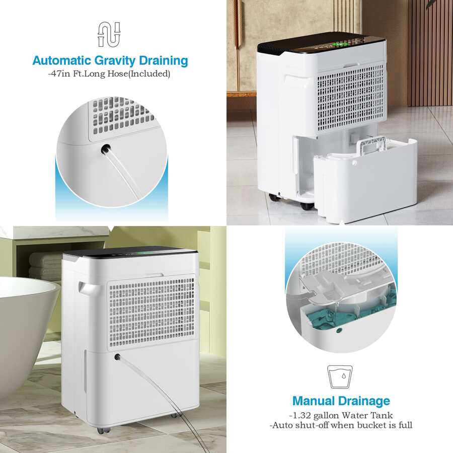 4500 sq ft Dehumidifier 70 Pints For Basement,Dehumidifiers For Home ...