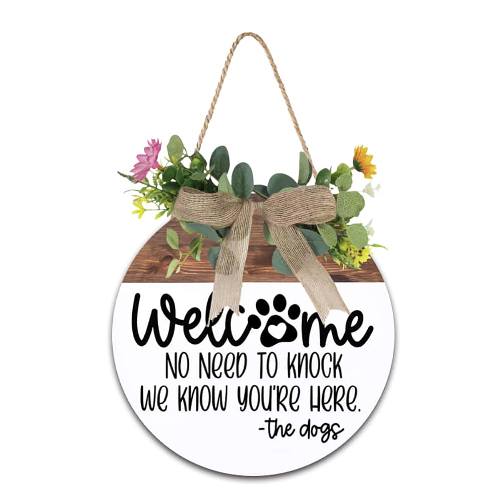 Wooden Home Decor Door Sign Board With Welcome Message | SHEIN USA