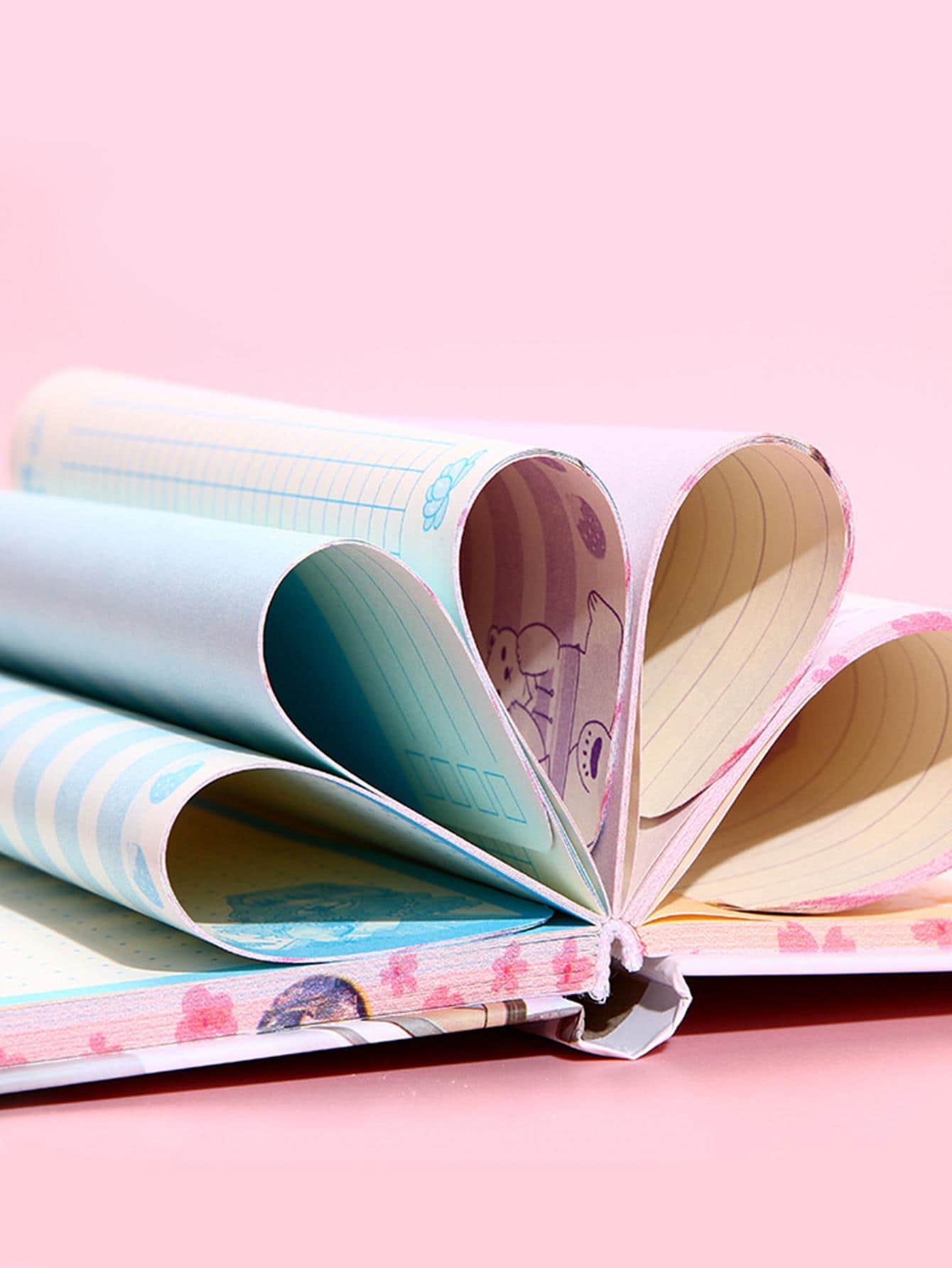 Colorful Page Personal Planner Notebook Cartoon Cute Student Diary Memo ...