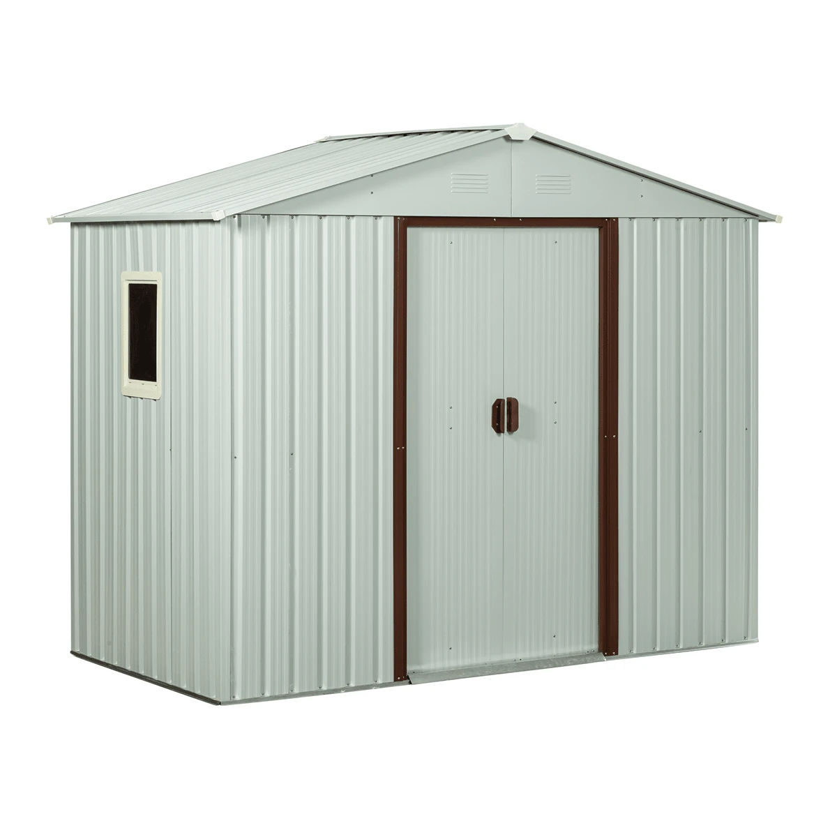 6 x 5ft Metal Outdoor Storage Shed Kit-Perfect to Store Patio Furniture ...