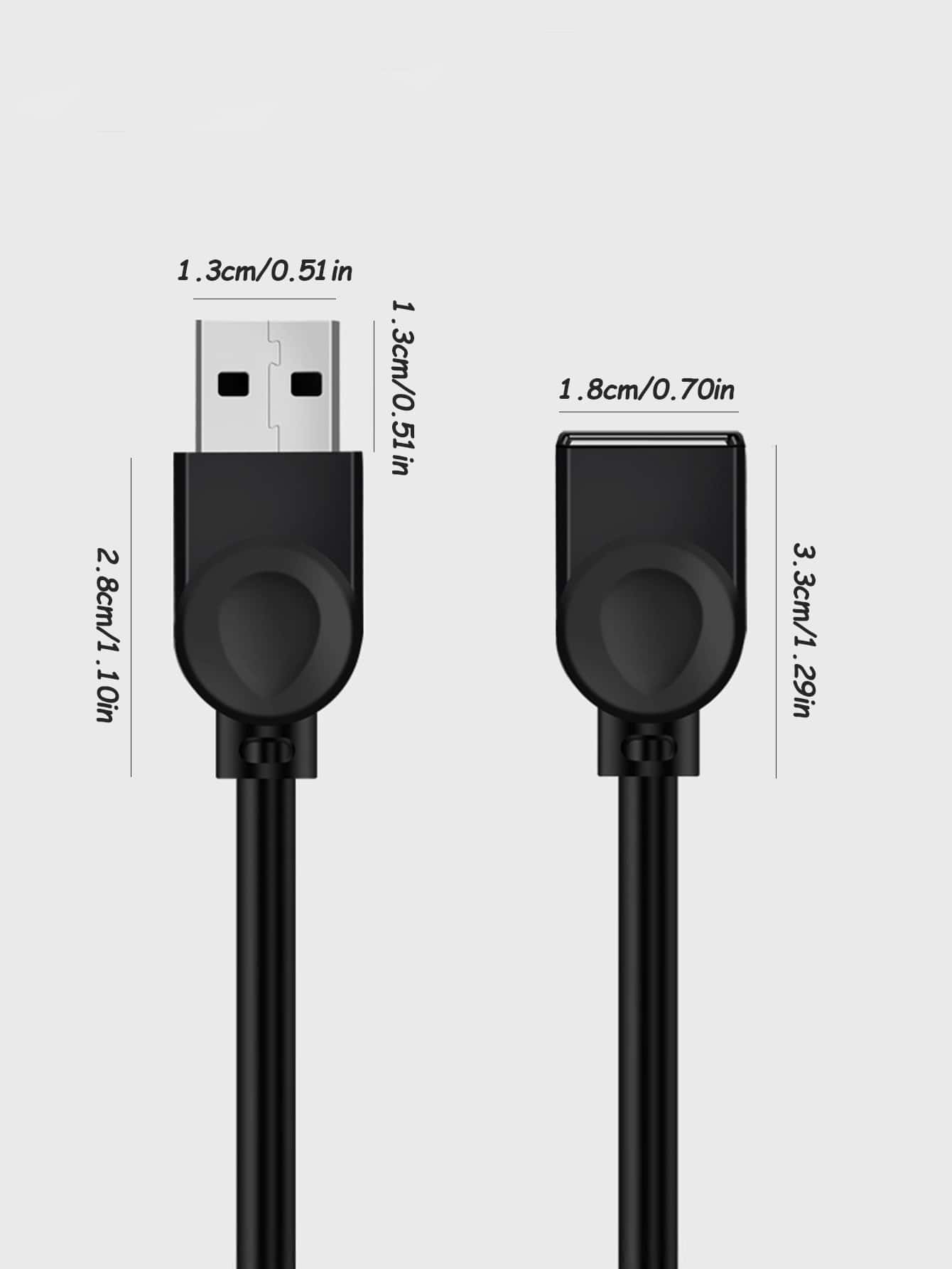 Usb 2.0 Extension Cable Male To Female Connection Line For Computer ...