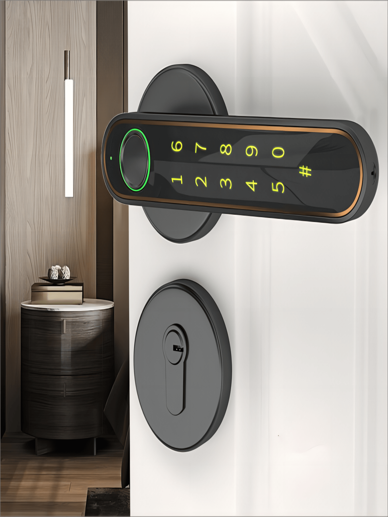 Smart Door Lock With Fpc Semiconductor Fingerprint Sensor For One ...