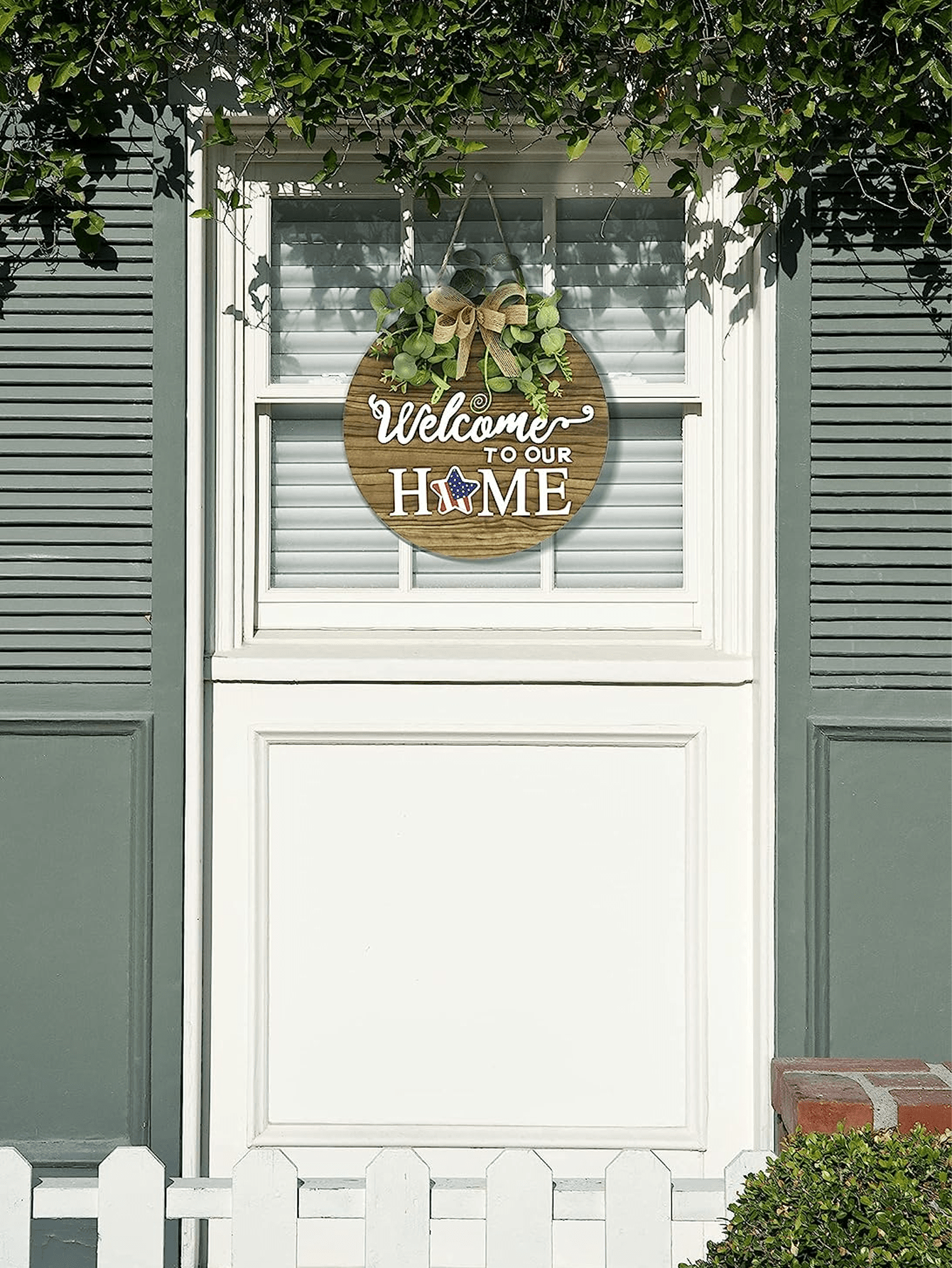 Interchangeable Seasonal Welcome Sign Front Door Decoration, Rustic ...
