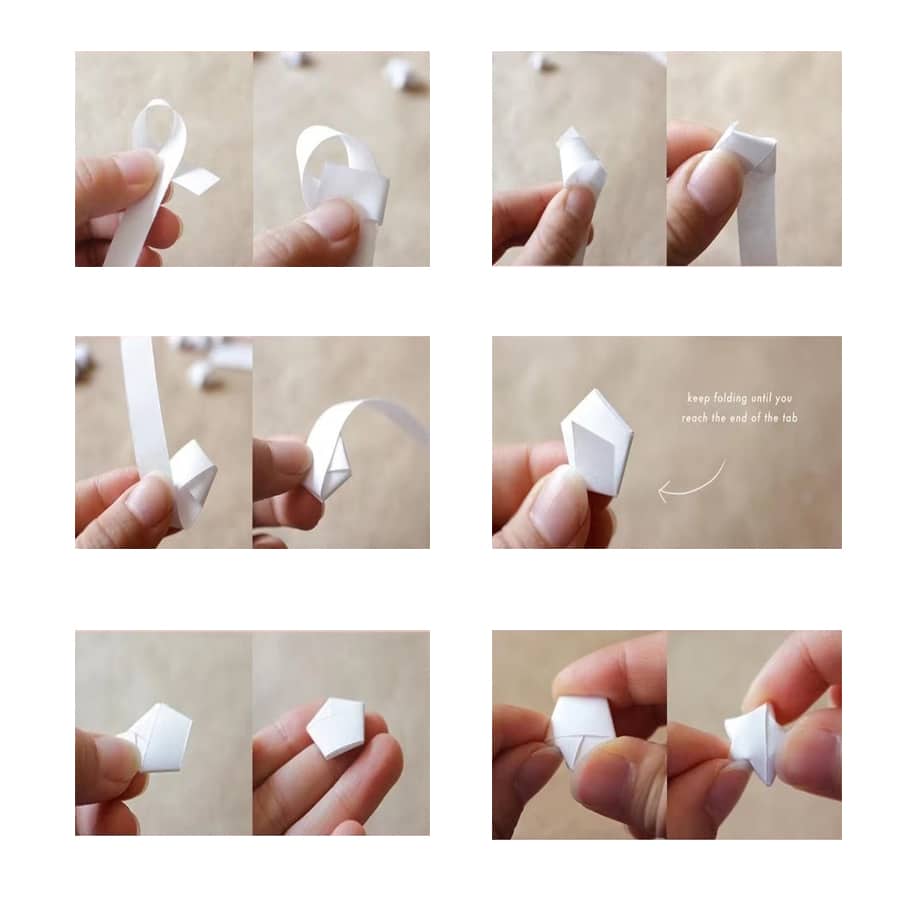 Gold Powder Origami Star, Frosted Golden Spring Onion Origami, Rainbow ...