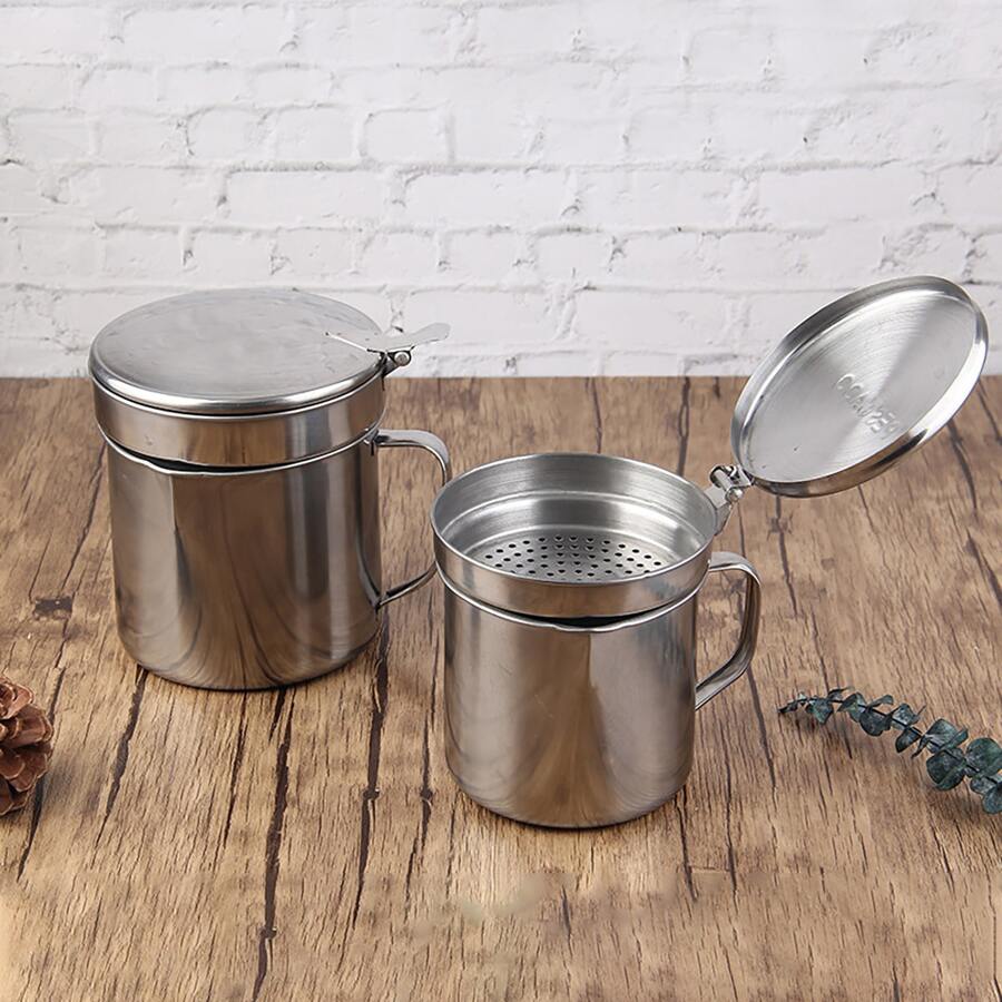 KMT Oil Filter Kitchen Cooking Tools Storage Tank Grease Filter Pot Oil ...