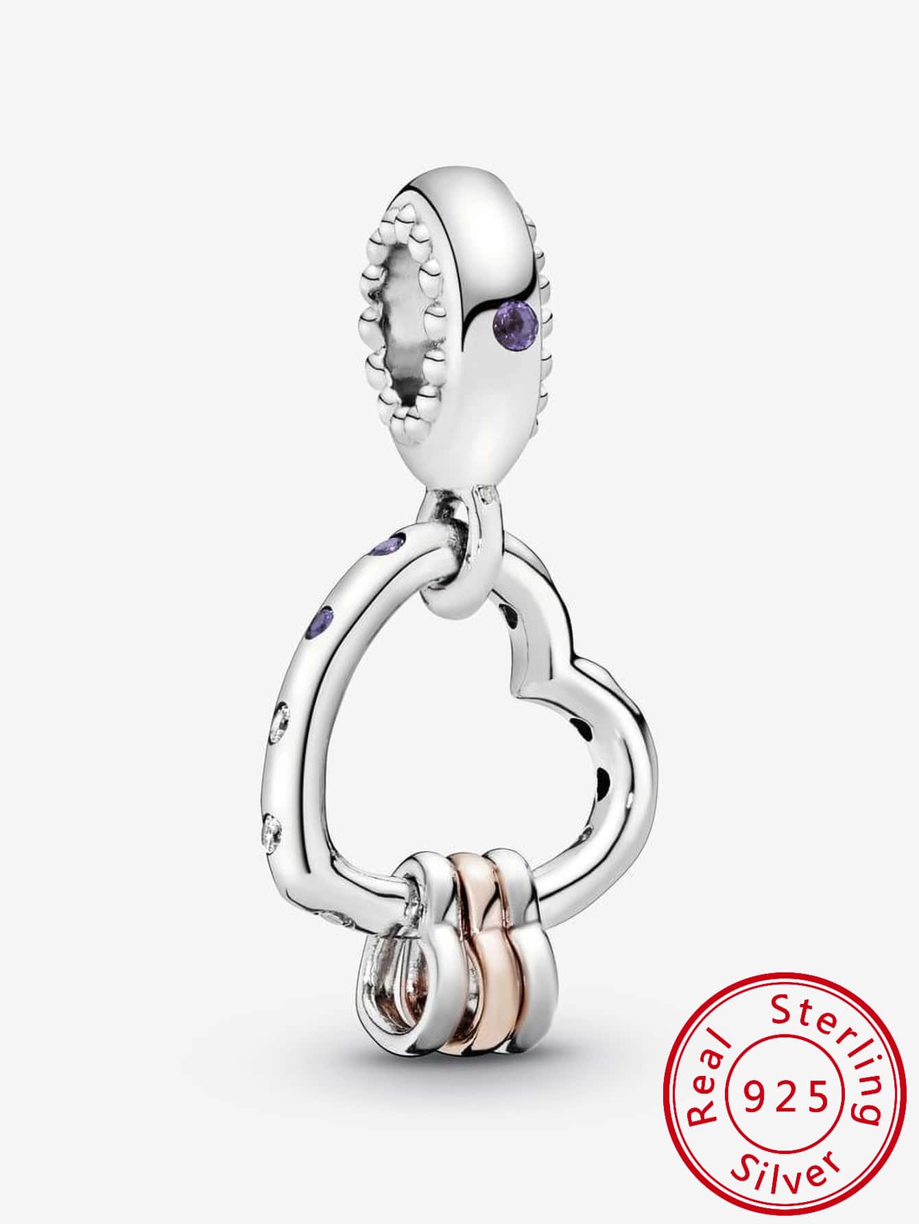 100% 925 Sterling Silver charms DIY bead Fit Original Pan Bracelet 1:1 ...