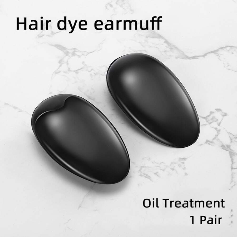 1pair Plastic Ear Cover For Oil Treatment & Hair Dyeing, Protective Ear ...