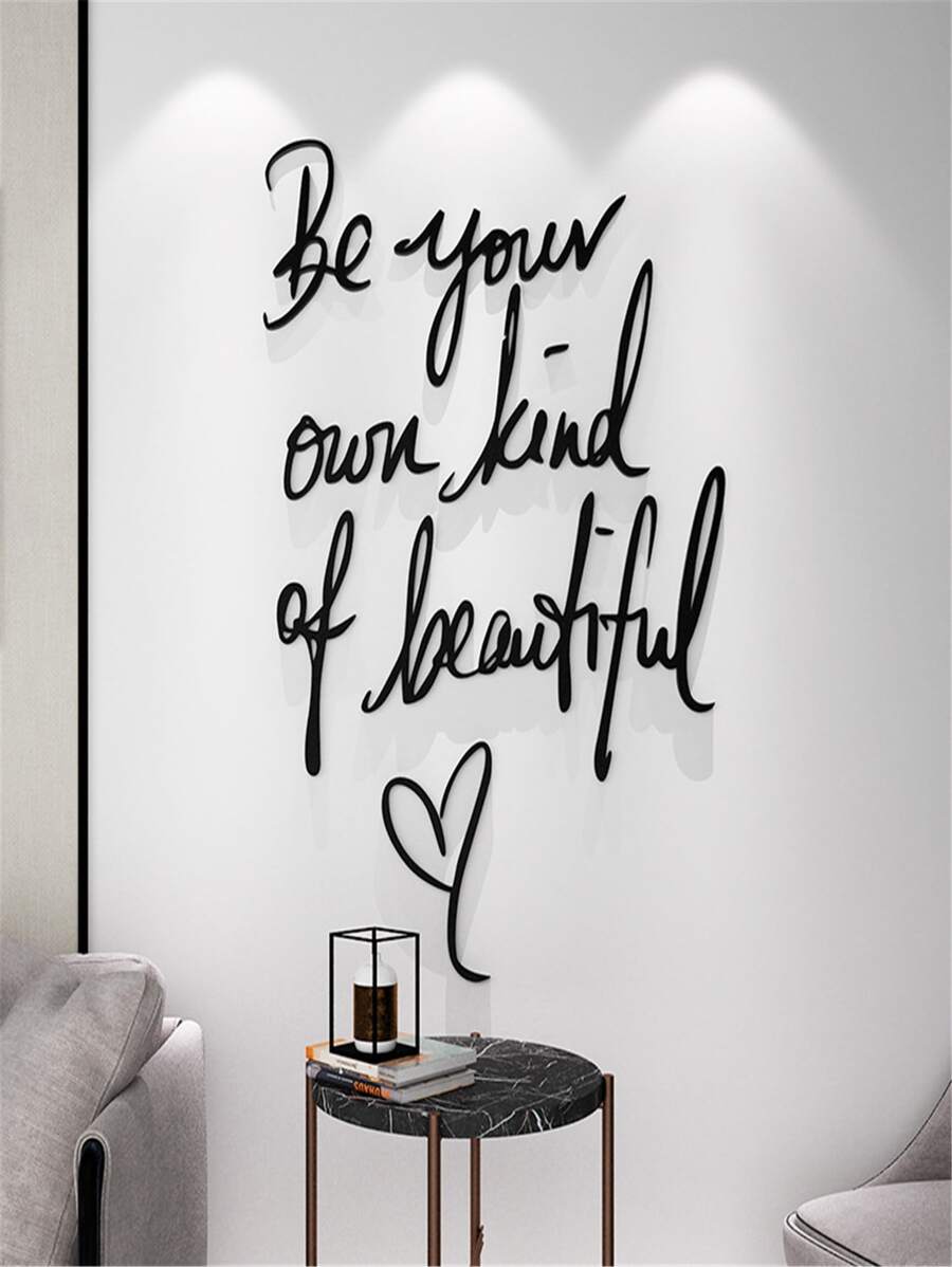 1pc English Lettering 'beautiful' Wall Sticker For Bedroom, Studio Or ...