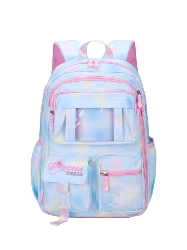 Cute Elementary School Student Fridge-Opening Backpack With Gradient ...