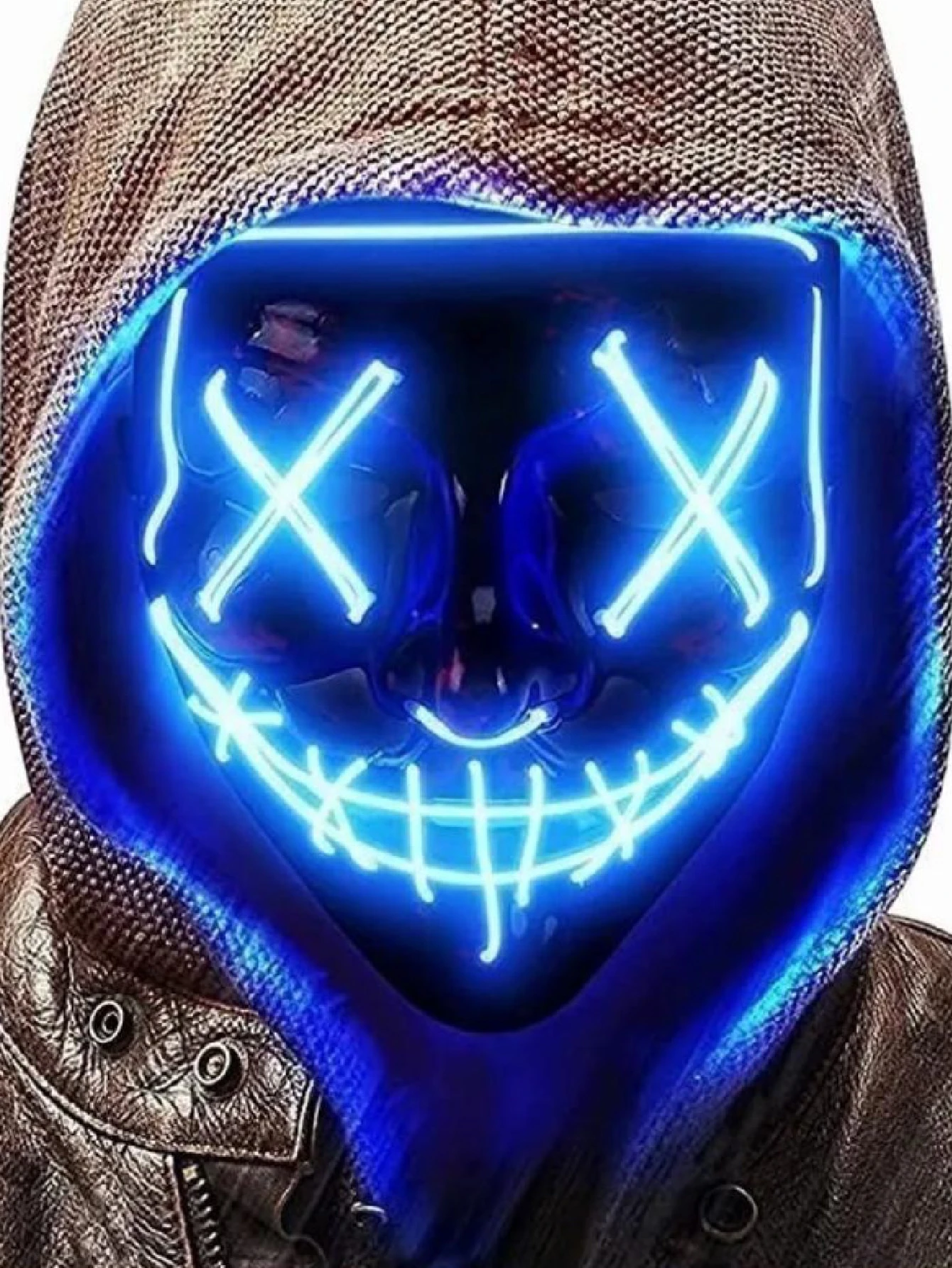 GOOD Mascara Luz Led La Purga Halloween The Purge Fiestas Colores ...